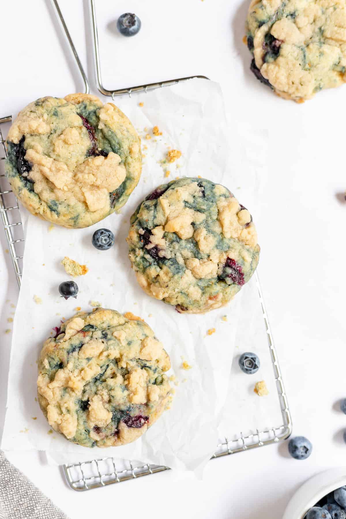 Blueberry Muffin Cookies - Downsizing Dinner