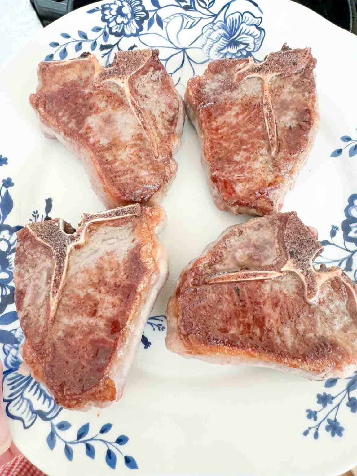 Pan Seared Lamp Chops For Two - Downsizing Dinner