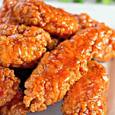 Sweet and Spicy Chicken Strips - Downsizing Dinner