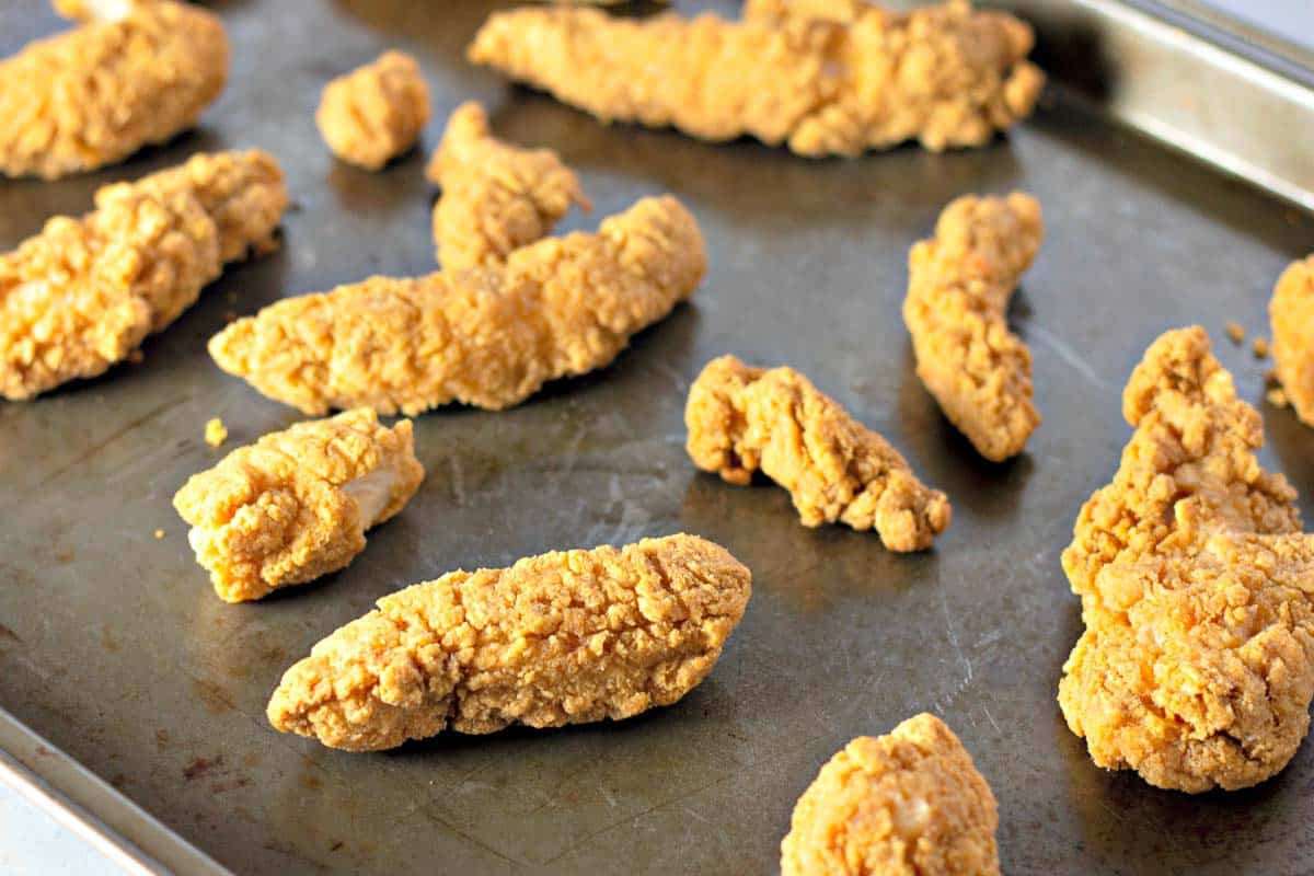 Sweet and Spicy Chicken Strips - Downsizing Dinner